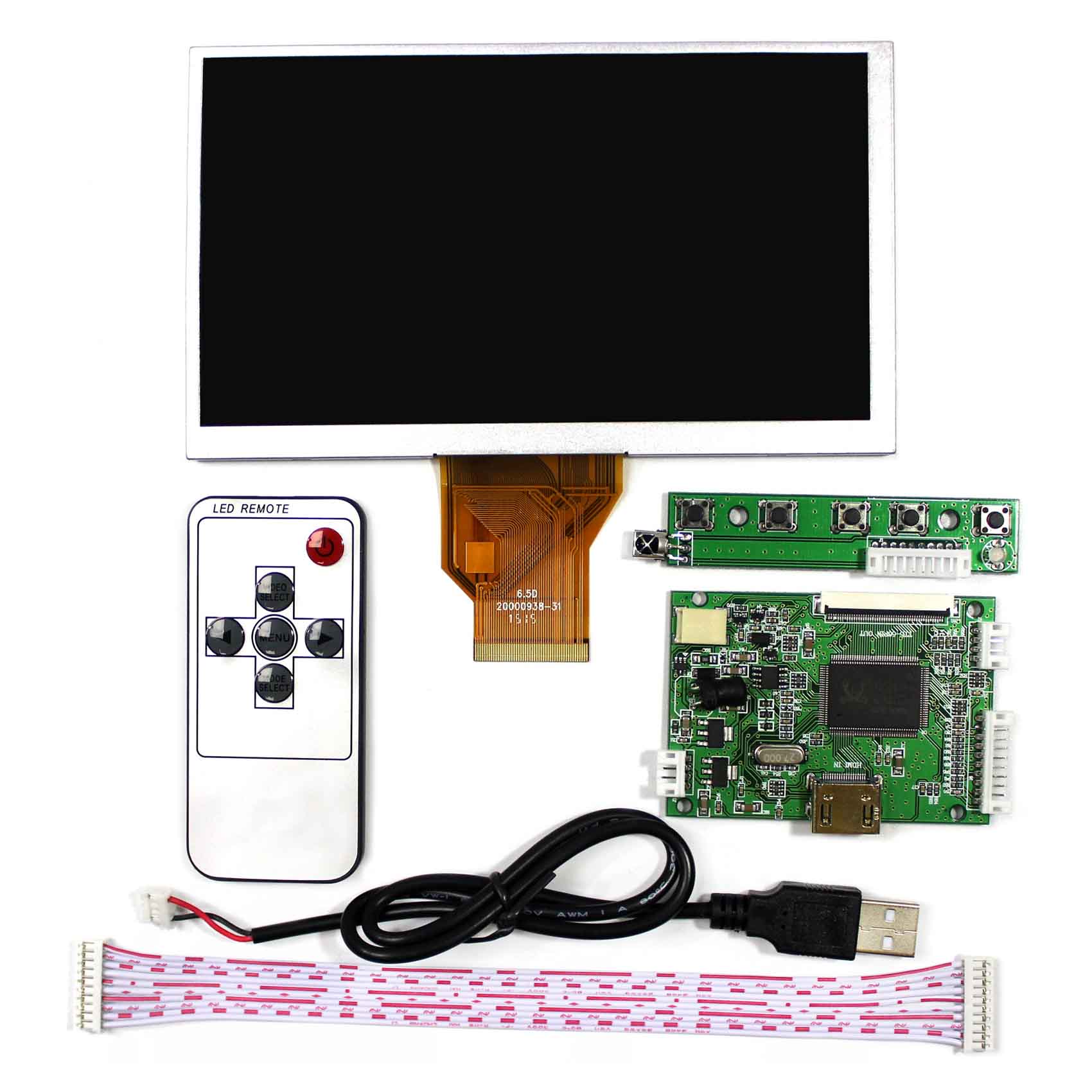 HDM I LCD Driver Board 6.5" AT065TN14 50P TTL WLED LCD Screen for ...