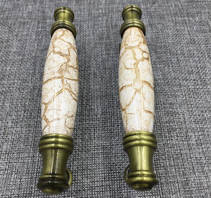 Vintage Kitchen Porcelain Ceramic Handles Antique Cupboard Marble Door Knob Pull | eBay