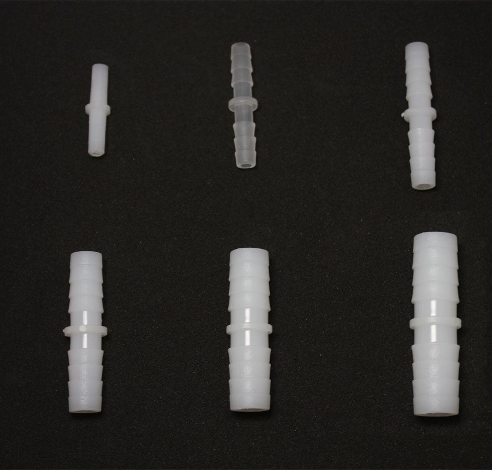 2pcs White Plastic Silicone Rubber PVC Fitting Water Hose Pipe Tube ...