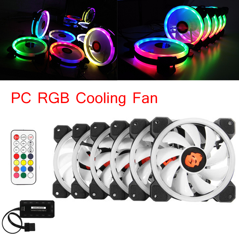 Computers/Tablets & Networking 120mm Computer Case PC RGB Cooling Fan ...
