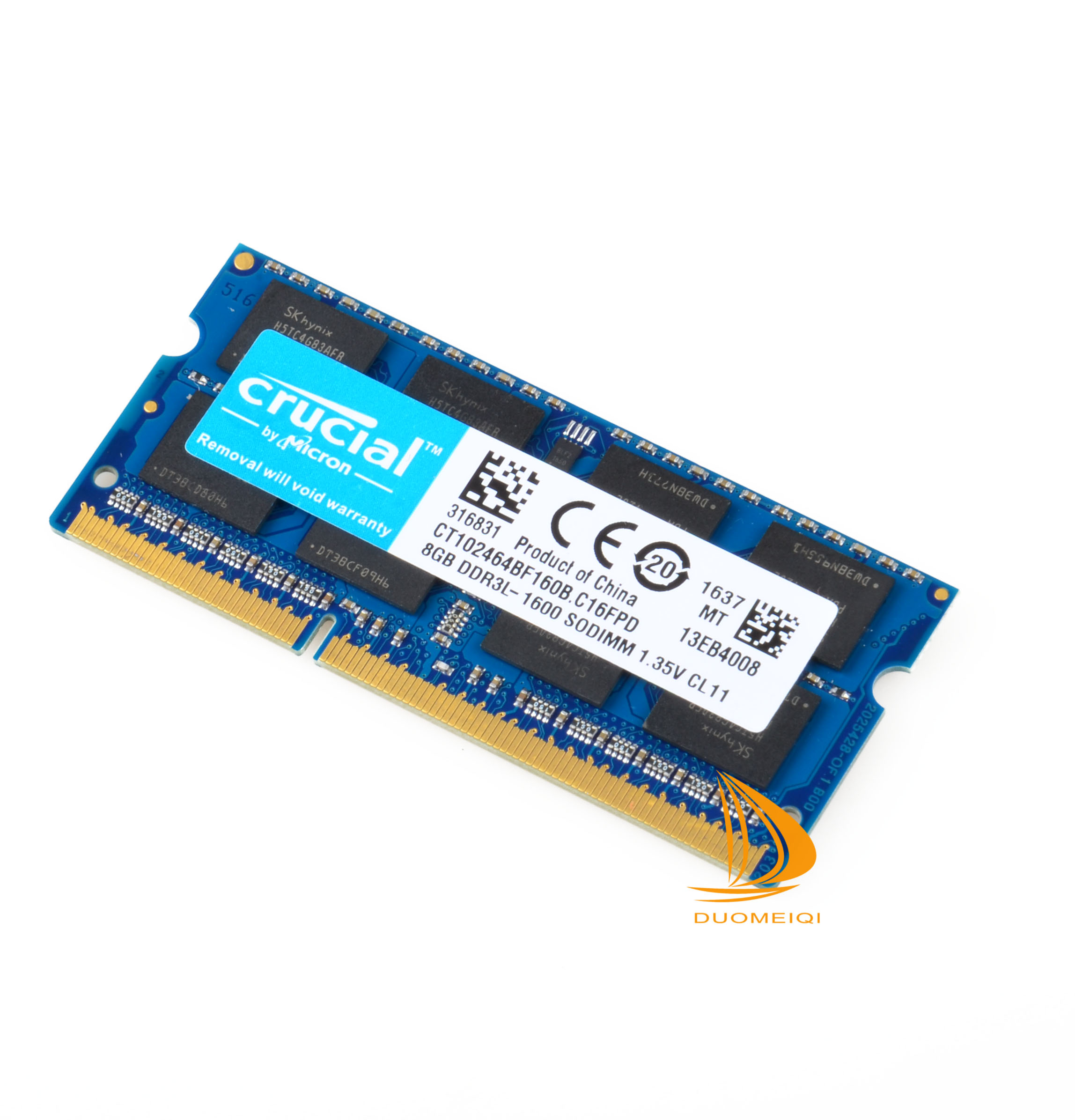 Crucial 8GB 2Rx8 PC3L-12800S DDR3L-1600Mhz SODIMM Laptop Memory RAM 1.35V 204Pin 6476685696564 ...