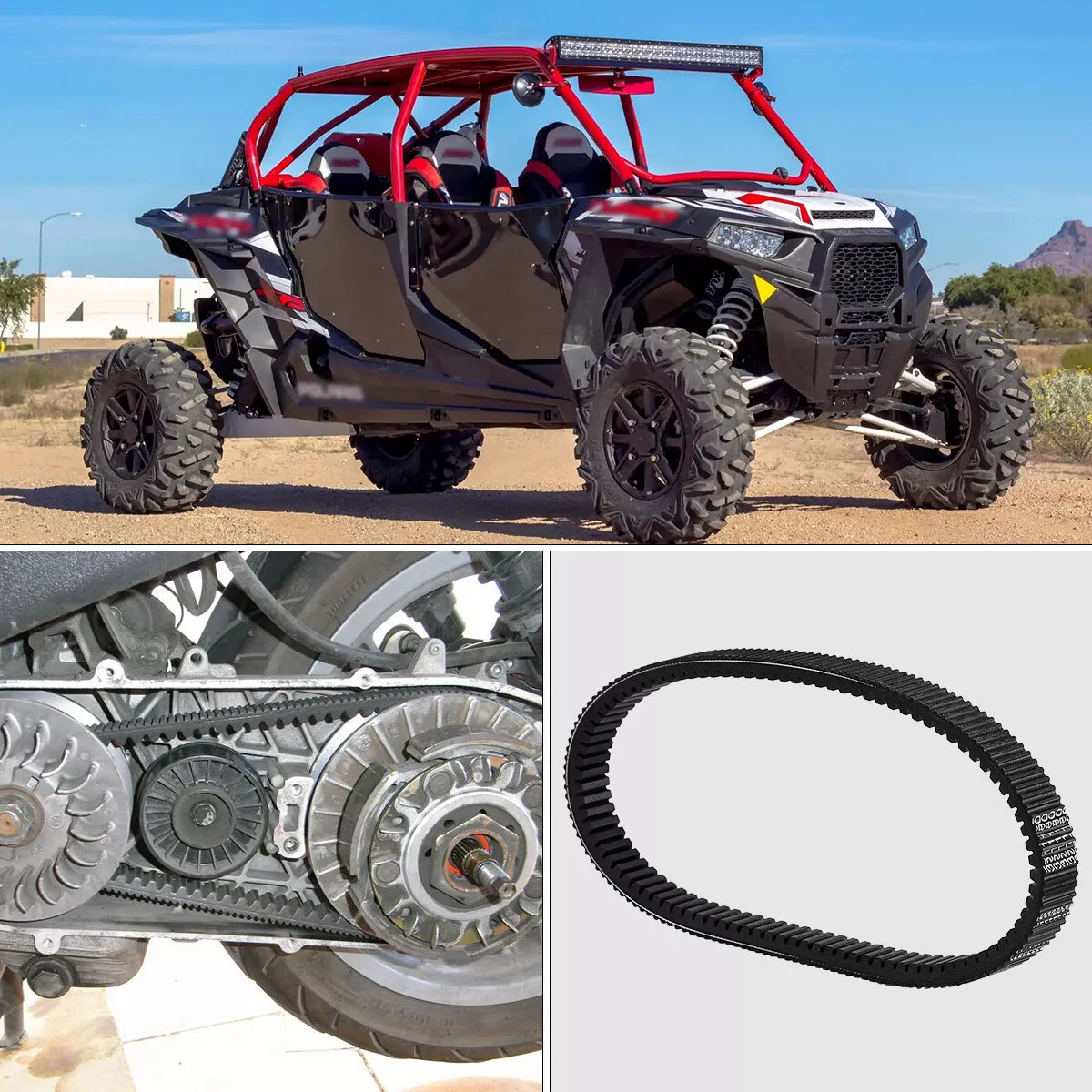 SuperATV Heavy Duty CVT Drive Belt for Polaris RZR XP 1000 / 900 - OEM ...