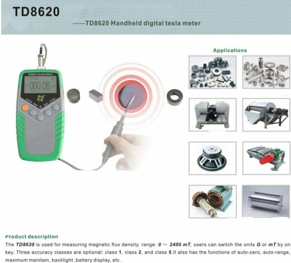 Handheld Tesla Meter Teslameter Gauss Meter Surface Magnetic Field ...