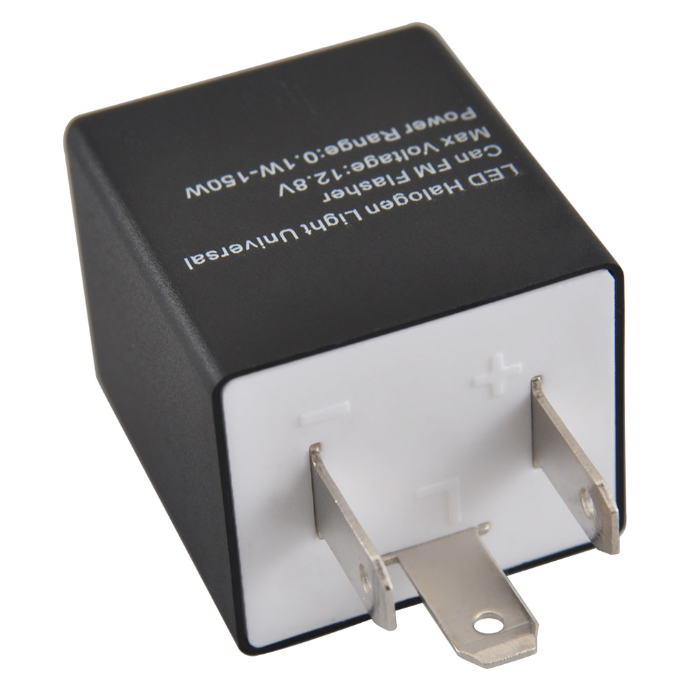 3-Pin LED Adjustable Flasher Relay w/ Wire Unit Car Motorcycle Turn ...