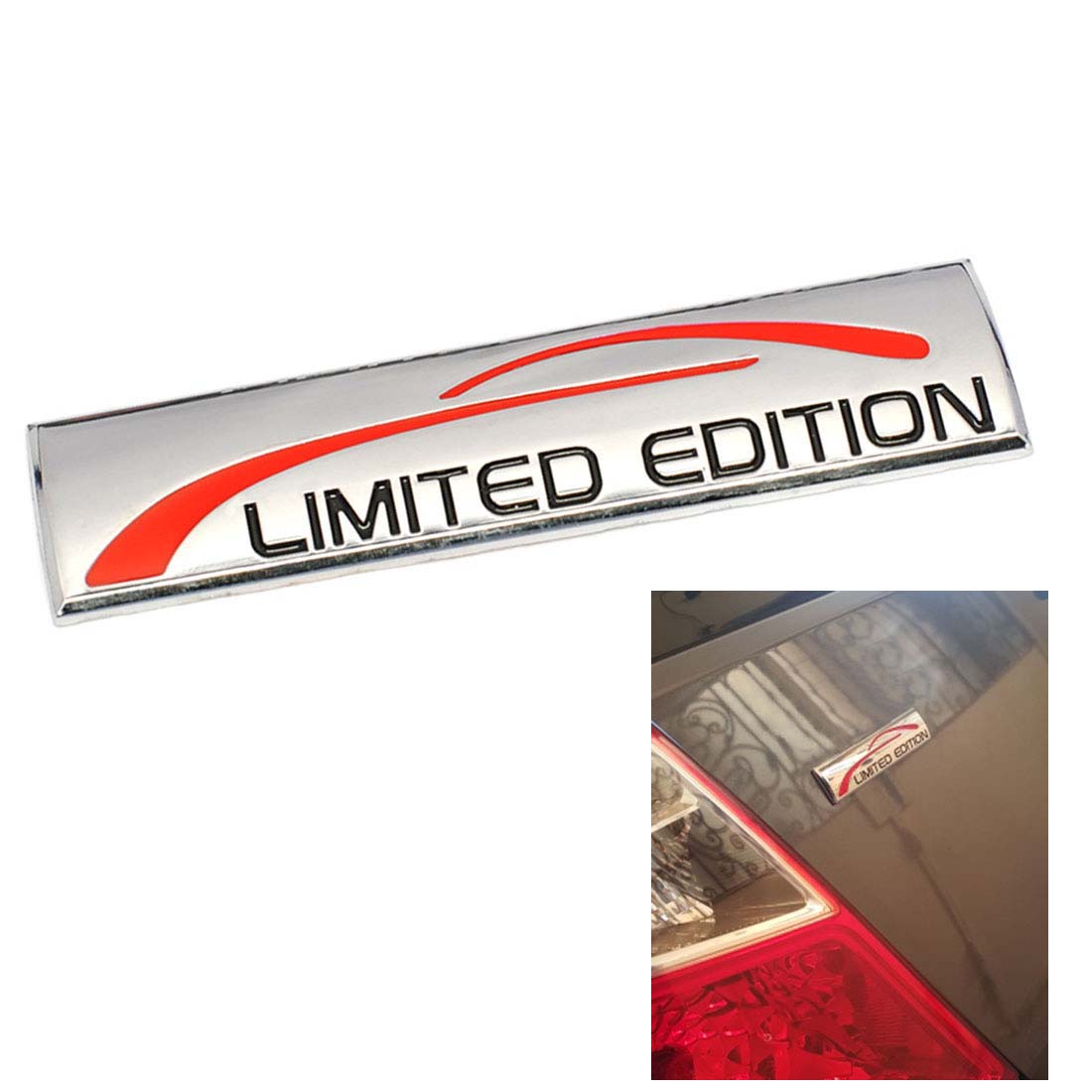 Car Glossy Silver 3D Metal Limited Edition Logo Emblem Auto Badge ...