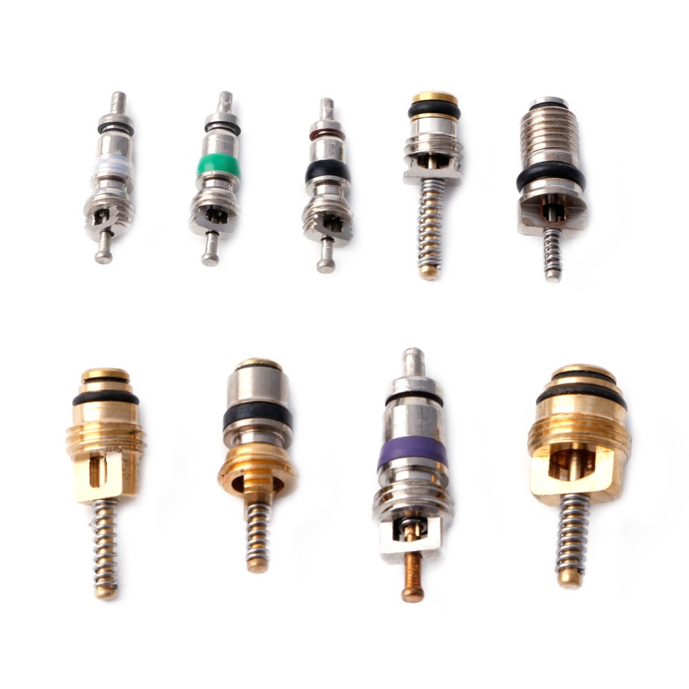 134x Car 9kinds R134 A/C Air Conditioner Schrader Assortment Valve Core ...