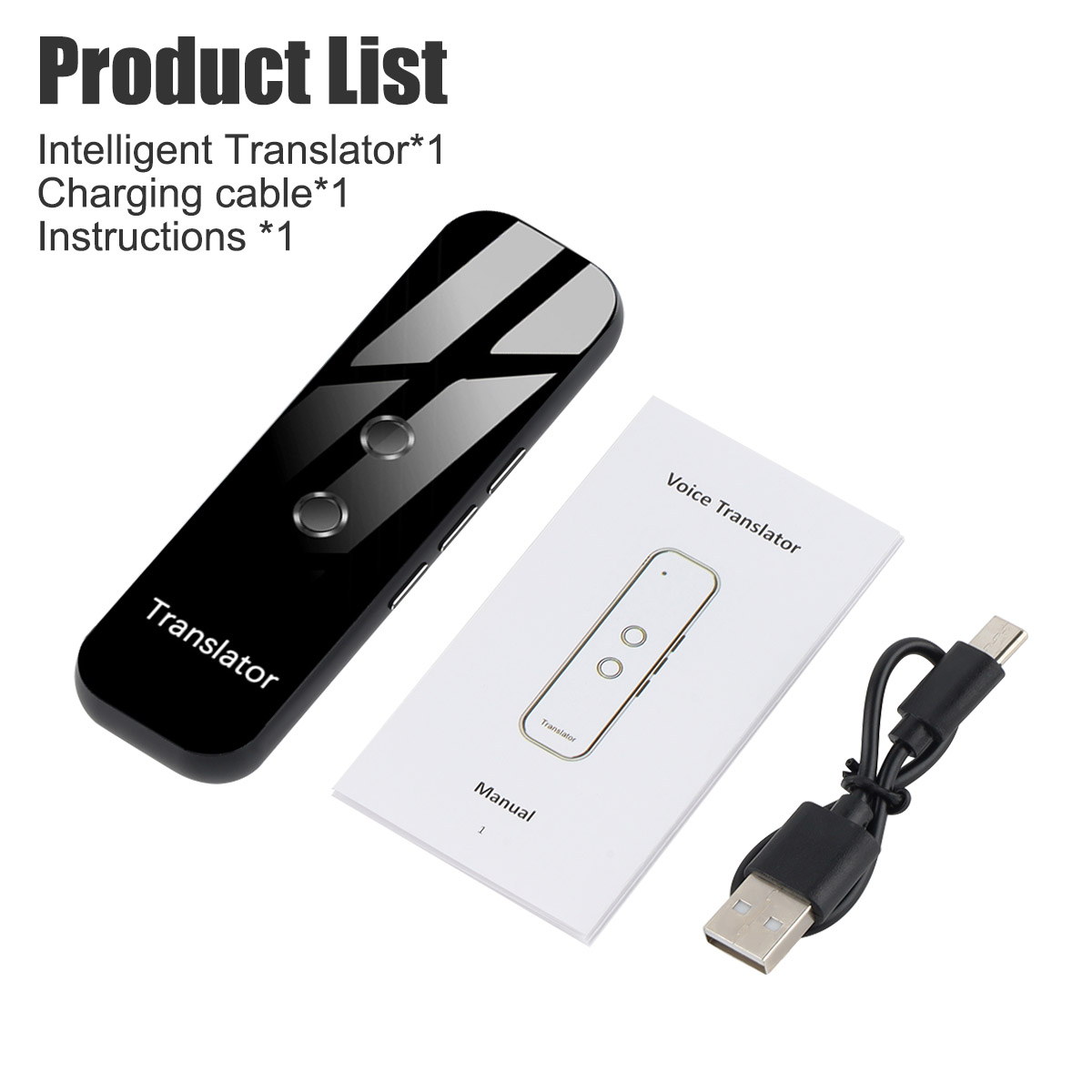 Portable 137 Languages Translator Two Way Instant Voice Translation ...
