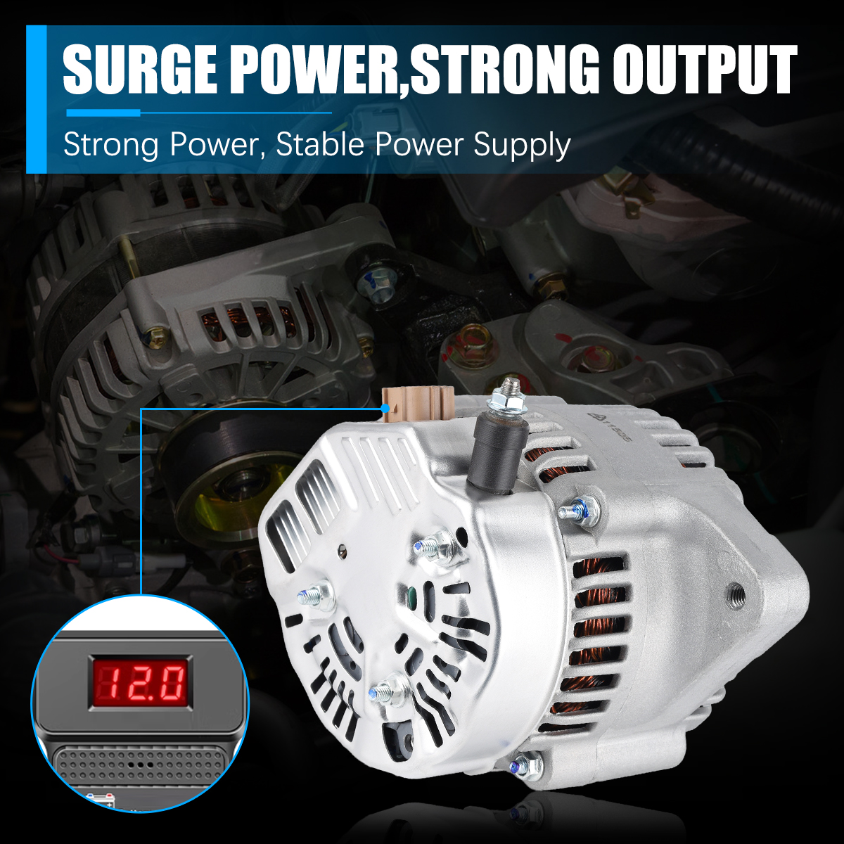 New Alternator 80Amp For Toyota Yaris 2006-2014 11203 11505