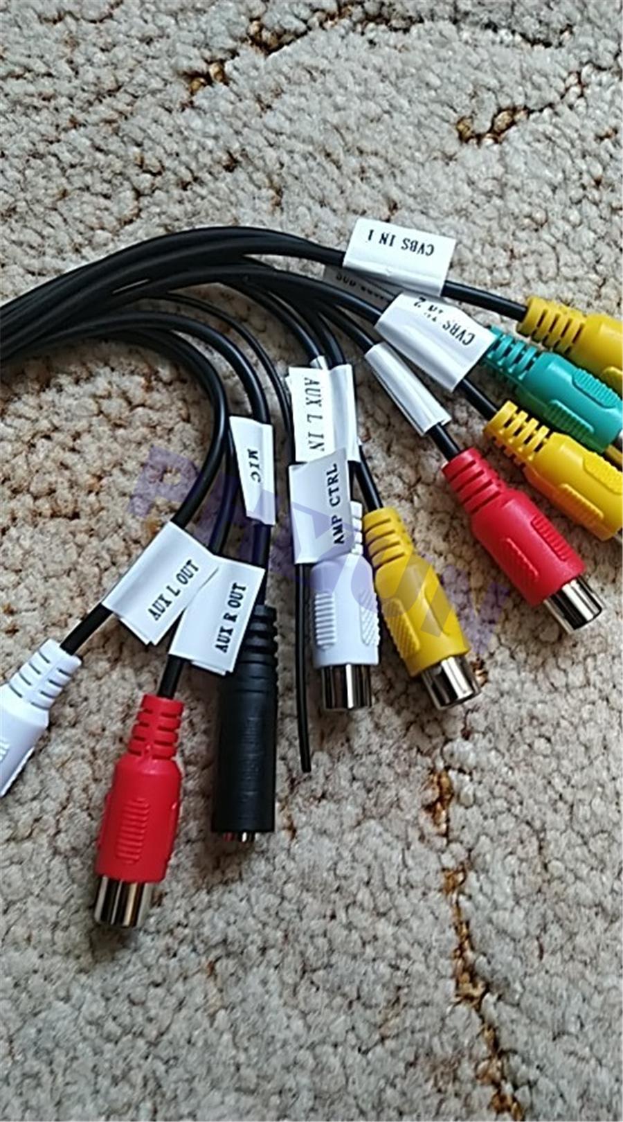 20-pol Autoradio Radio Cinch-stecker Kabel Aux IN Adapter Kabel MIC ...