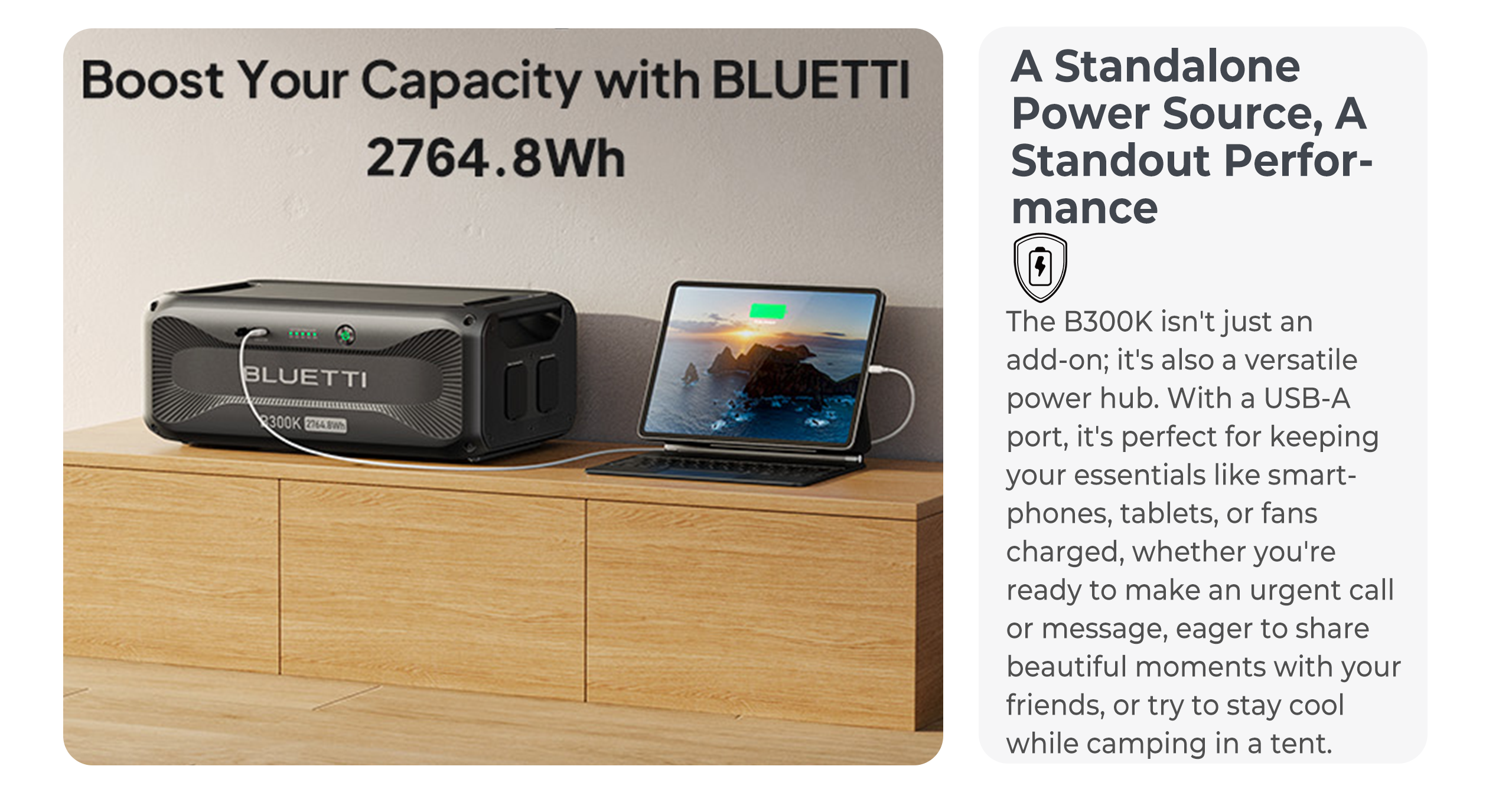 BLUETTI B300K 2764.8Wh Expandable Extra Battery LiFePO₄ for Apex 300 | eBay