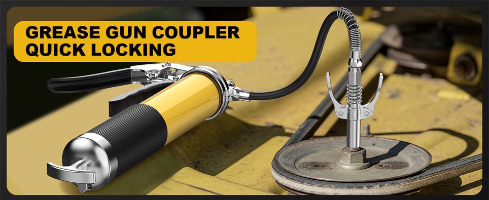 ariesapex 8000 PSI Heavy Duty Pistol Grip Grease Gun w 14oz Grease Gun ...