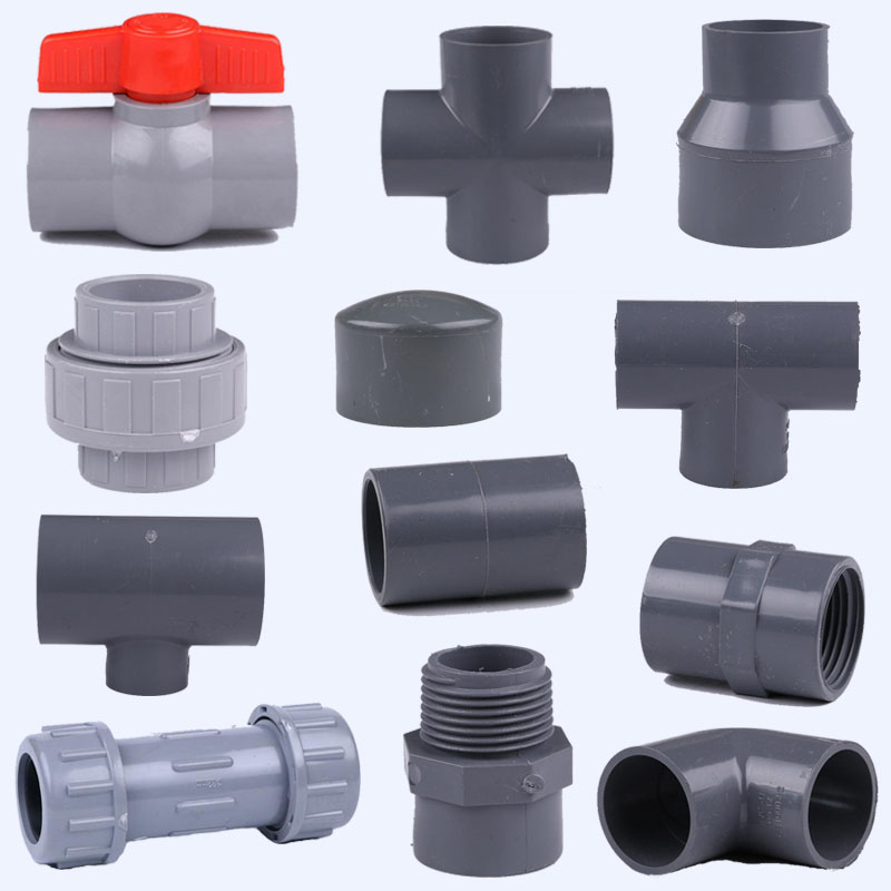 UPVC Pipe Fittings Joiner Connectors Tee Elbow Adapter For 32mm/50mm OD ...