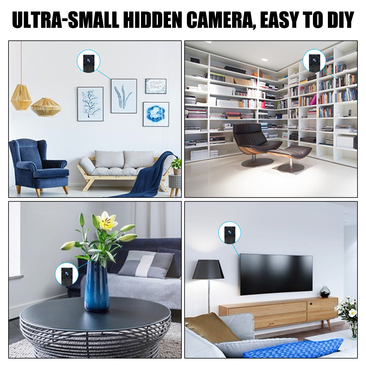 4K Ultra-HD Wireless 1080P Mini Screw Module WIFI Pinhole DIY Camera ...