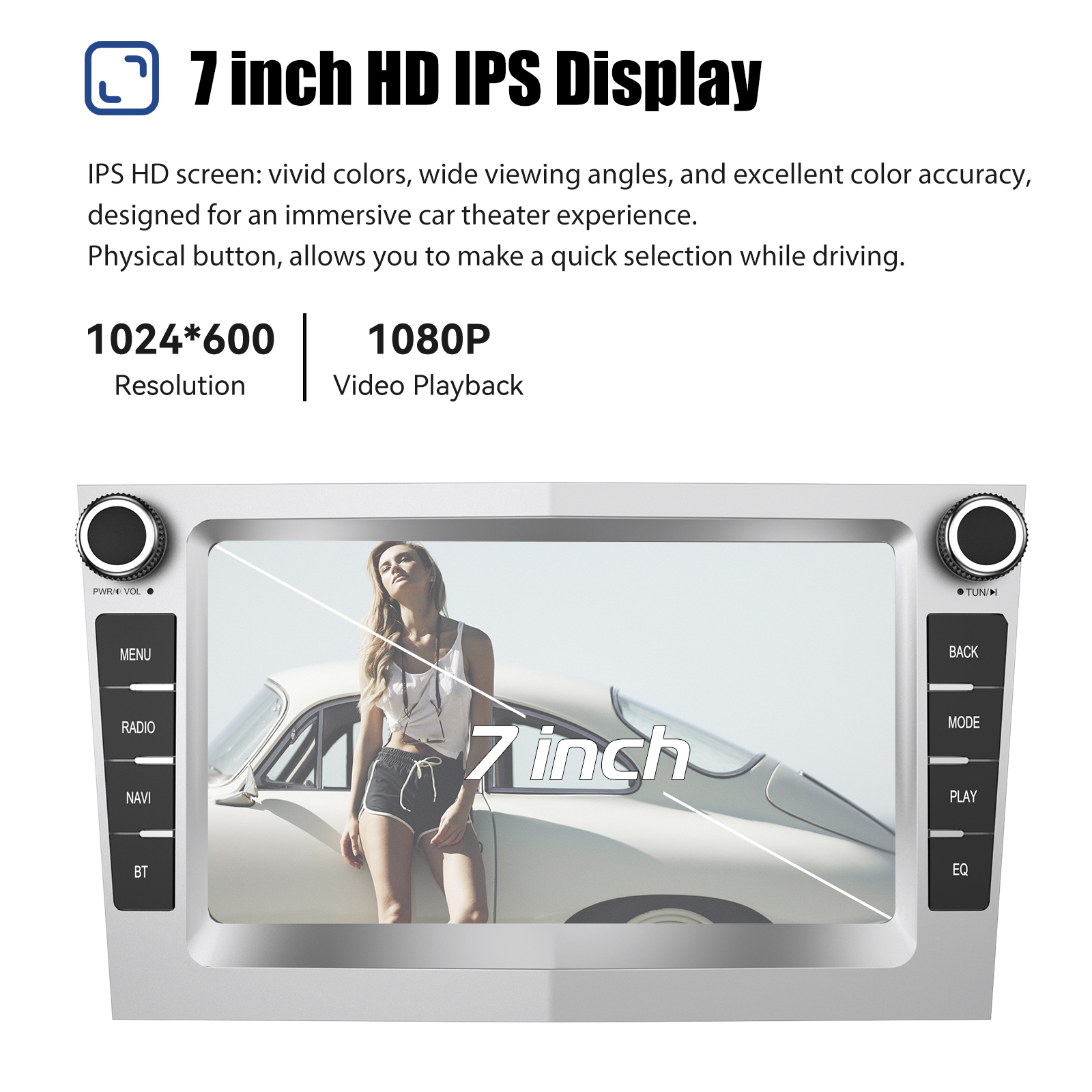 ESSGOO 7-inch Android 14 Car Stereo Radio User Manual