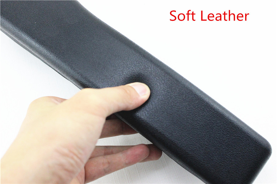 Universal Adjustable Black PU Leather Car SUV Seat Armrest Console Box ...