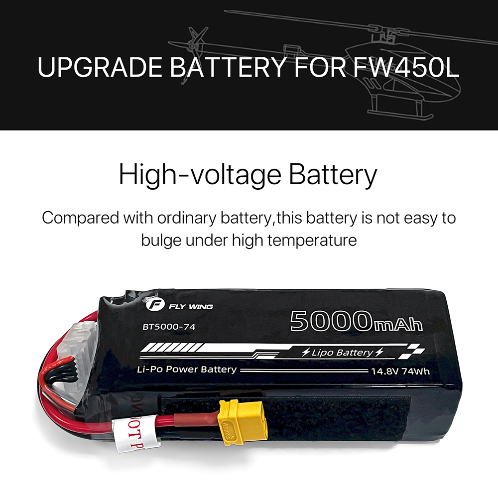 FLY WING RC Helicopters 14.8V 5000mAh Lipo Battery For UH-1/ EC-135 ...