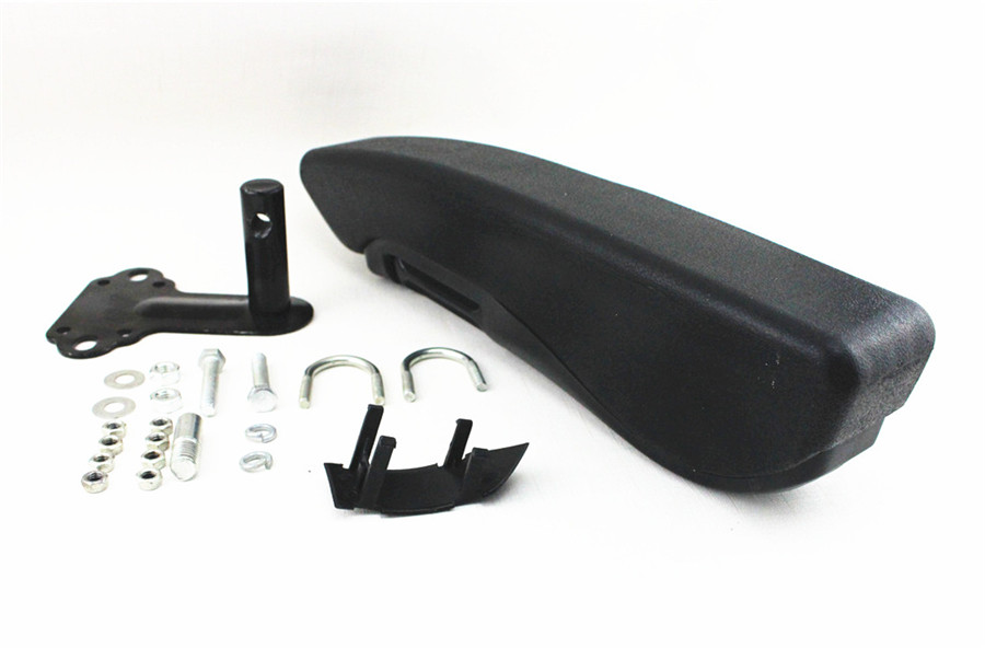 Universal Adjustable Black PU Leather Car SUV Seat Armrest Console Box ...