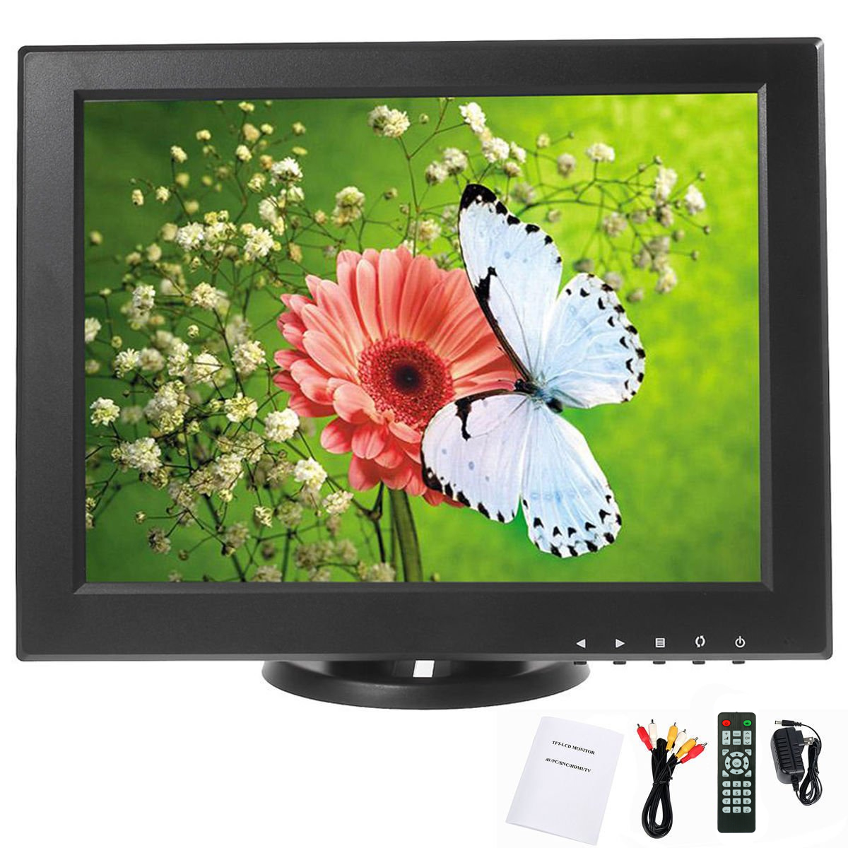 12inch CCTV TFT LCD Monitor Display 800x600 VGA/AV/TV Monitor Screen ...