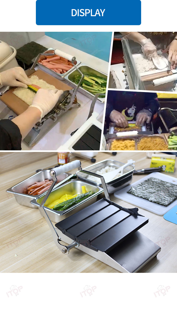 Commercial Sushi Roller Manual Sushi Making Kit Machine For Round ...
