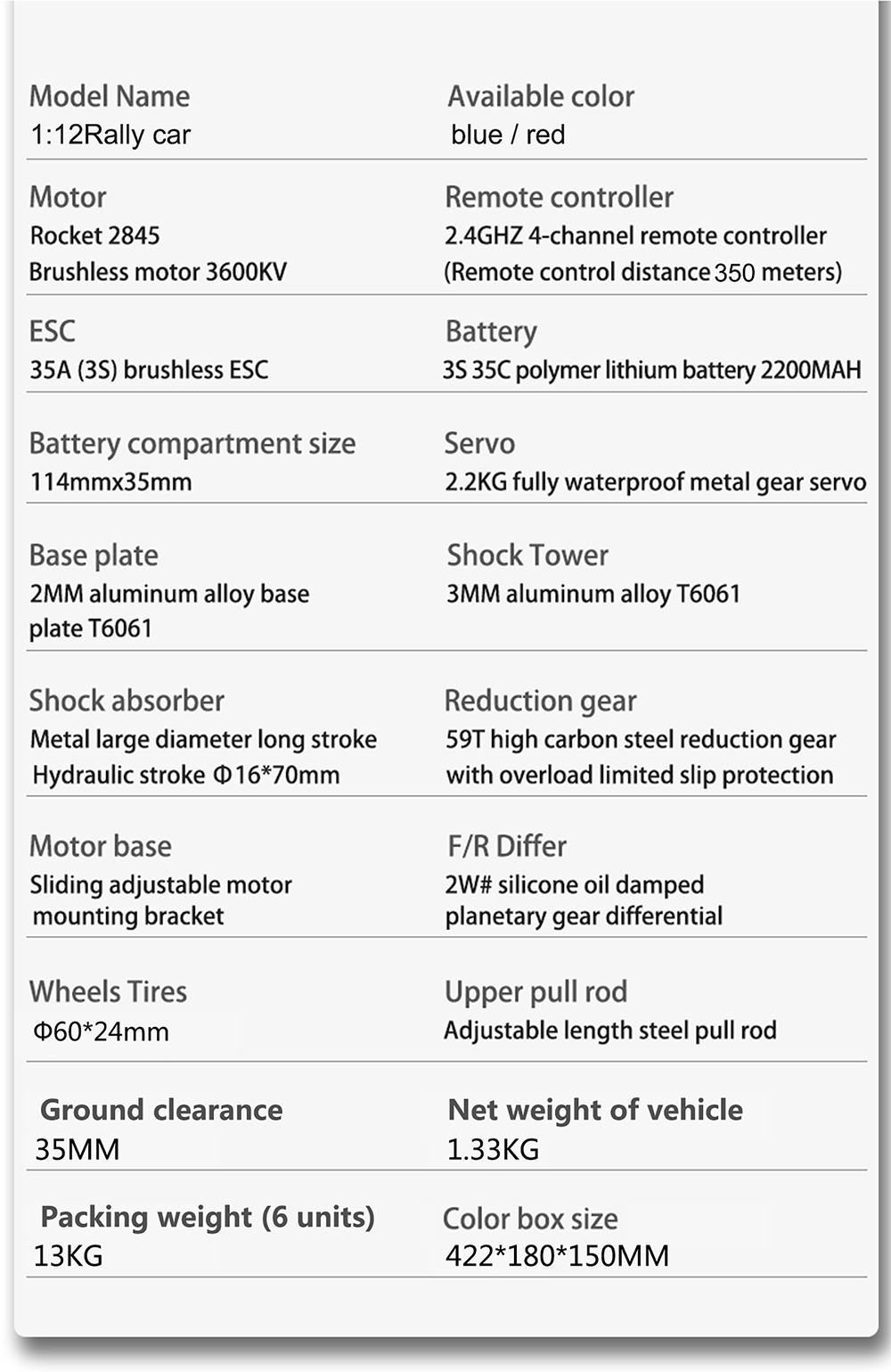 ZD Racing RX12 RC Car 1/12 4WD 2.4G 70KM/H Brushless Motor Dirft Rally ...