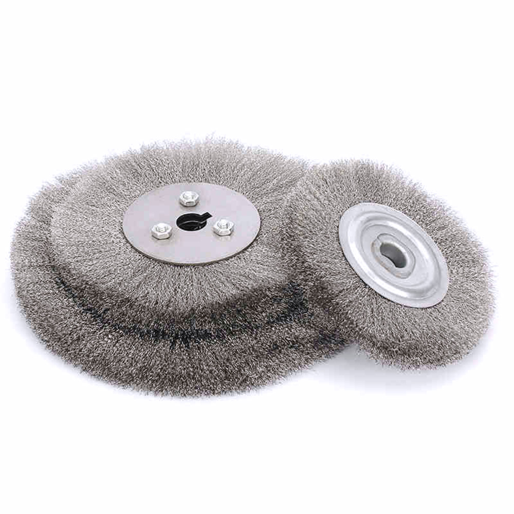 4''-12'' Crimped Stainless Steel Wire Wheel Brush Bench Grinder ...