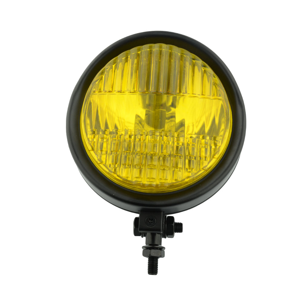 5-3/4" Amber Headlight for Harley Bottom Mount 5.75" Motorcycle ...