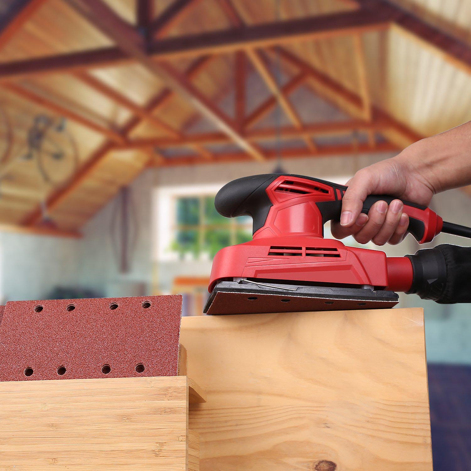 93x185mm Sanding Sheets Sander Paper Pad 40 60 80 120 240Grit Abrasive ...