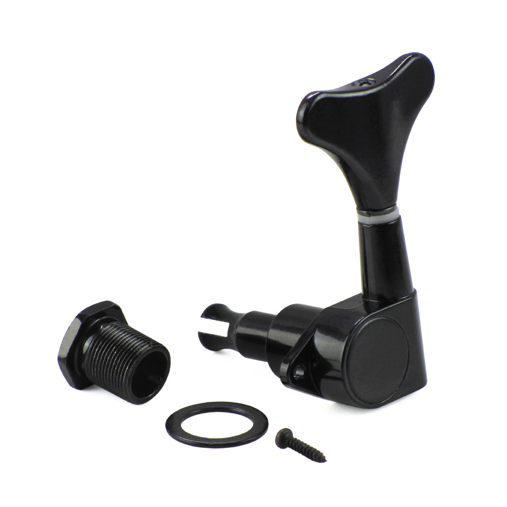 Set Of 5 String Bass Tuning Pegs Keys 2L 3R Closed Machine Heads Black set-of-5-string-bass-tuning-pegs-keys-2l-3r-closed-machine-heads-black