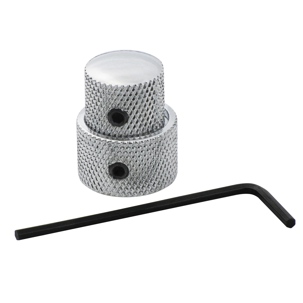 6PCS Metal Dual Concentric Dome Knobs Tone Volume Control Knob for ...