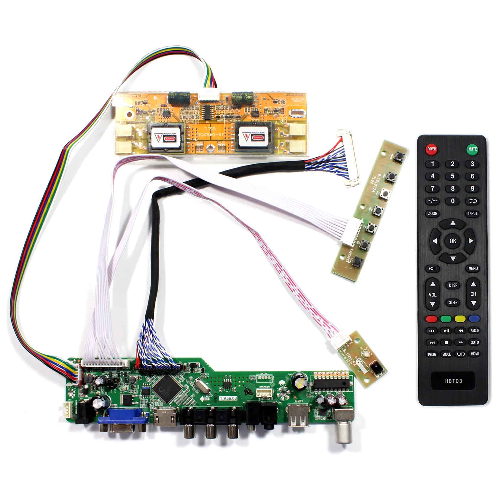 TV PC HDMI CVBS RF USB AUDIO LCD Controller Board For LVDS interface ...