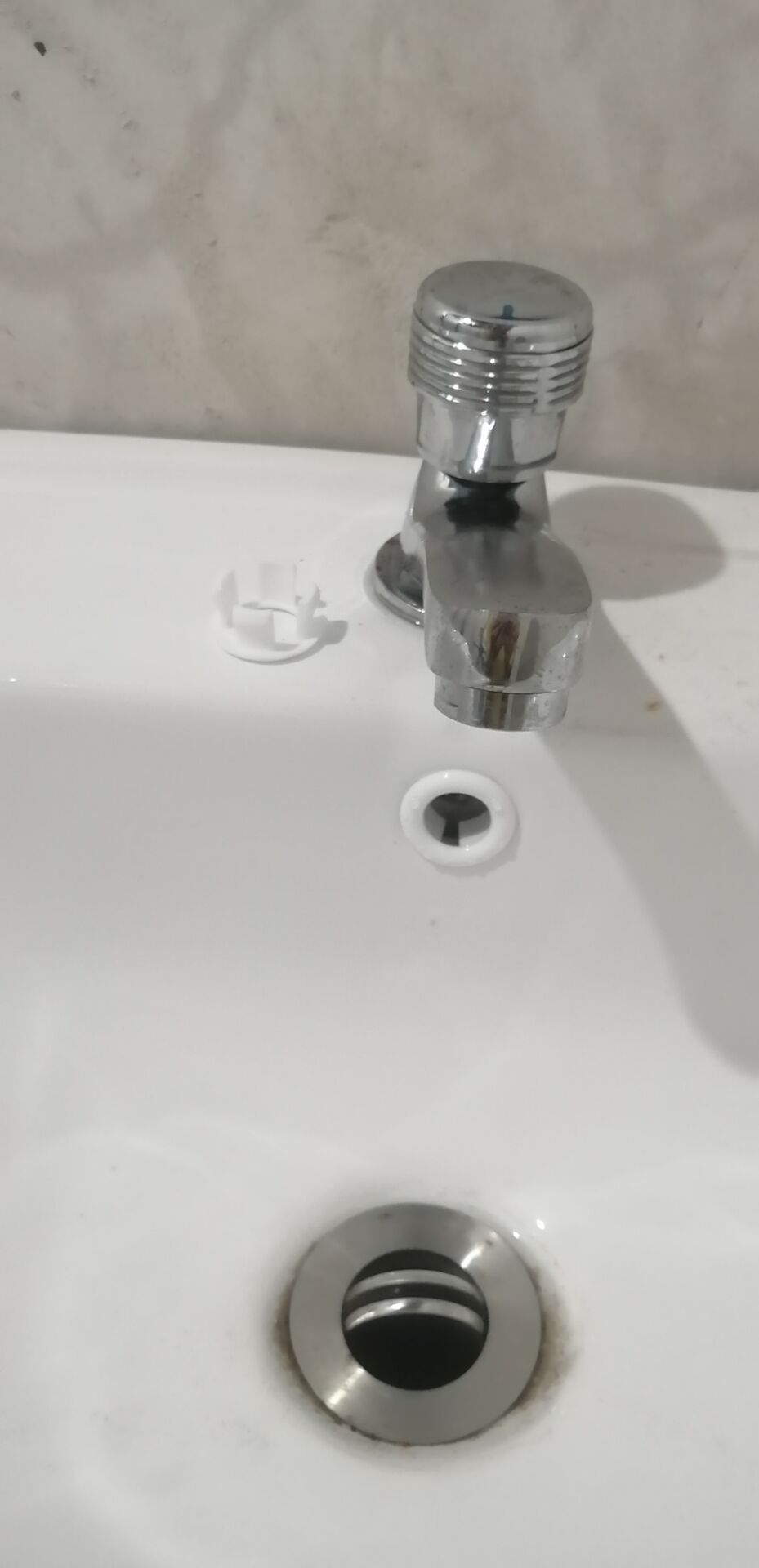 Bathroom Basin Sink Overflow Cover Trim Ring Insert Hole Round Cap ...