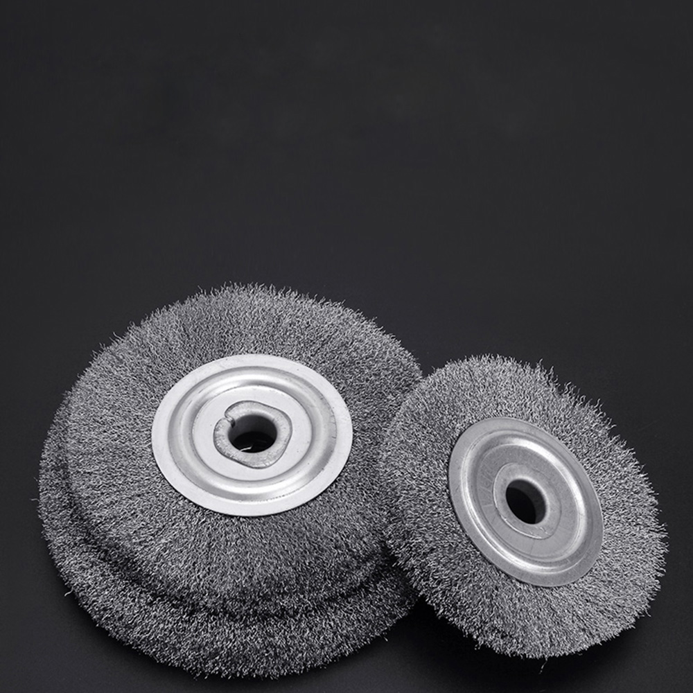 4''-12'' Crimped Stainless Steel Wire Wheel Brush Bench Grinder ...