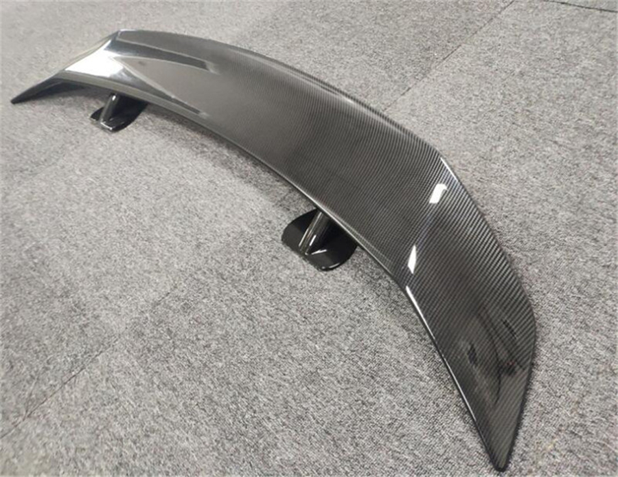 53 INCH Car Tail-free Trunk Spoiler Rear Wing Self-adhesive 3D Carbon ...