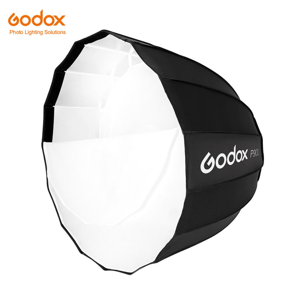 US Godox Portable P90L 90CM 35'' Deep Parabolic Softbox Bowens Mount ...