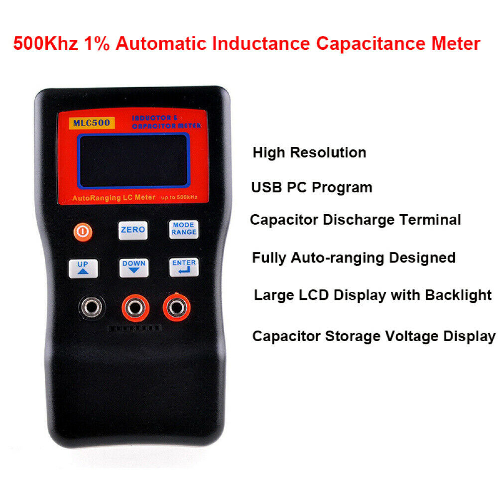 Digital Capacitance & Inductance Tester Circuit Gauge Meter LC Tester ...