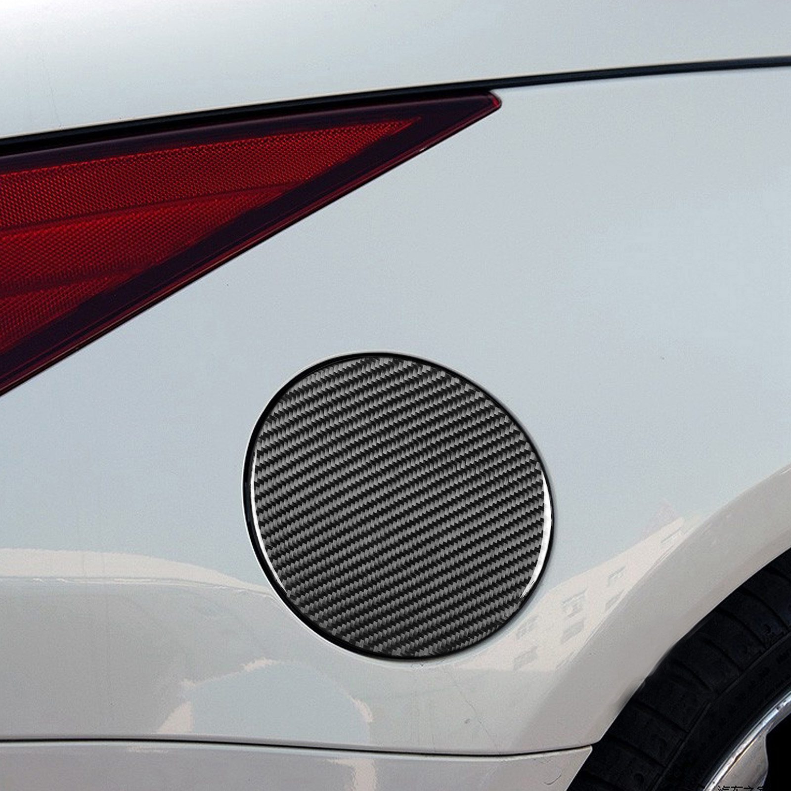 350Z 370Z Gas Tank Trim Carbon Fiber Gas Tank Door Cover For Nissan ...