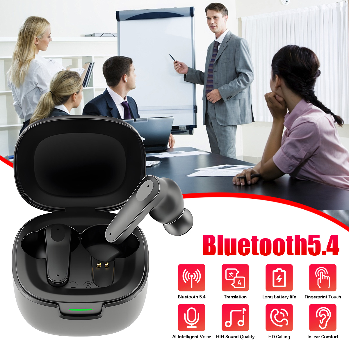 Translation Headphones AI Language Translation Earbuds, 3-in-1 ...