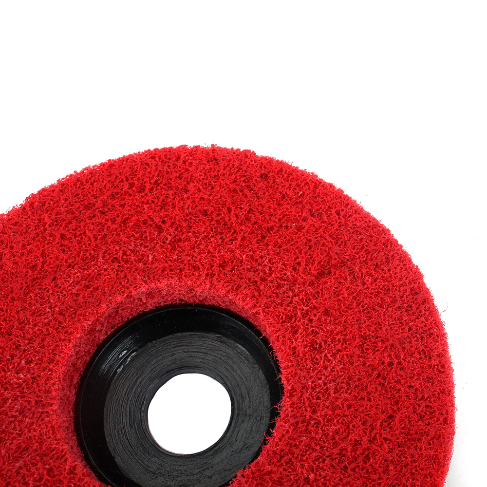 5Pcs 100mm Nylon Fiber Polishing Wheel Buffing Pad Grinding Abrasive ...