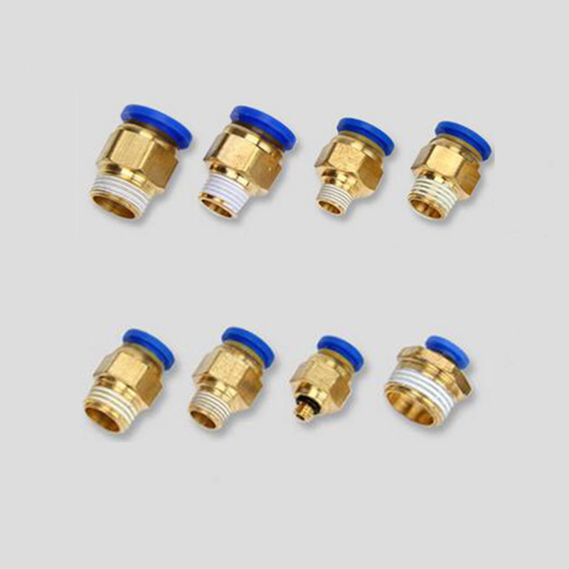 Push Fit Brass Male Stud Connector 1/2'' 1/8'' 1/4'' 3/8''Thread to 6 8 ...