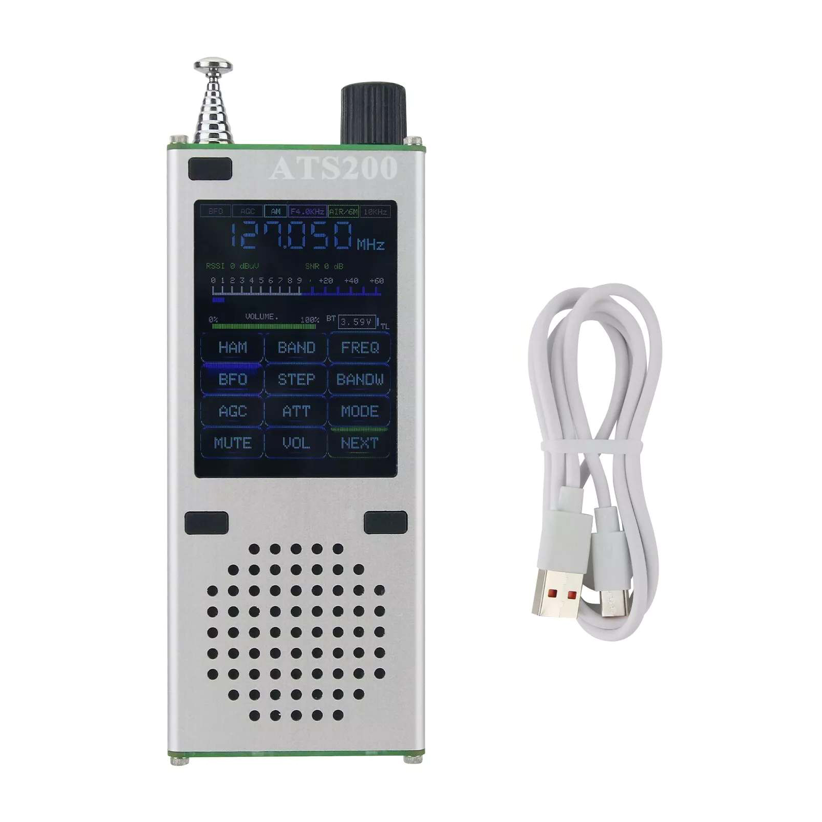 Si4732 All Band Radio ATS200 Full Band Radio With Touch Screen - AM/FM ...