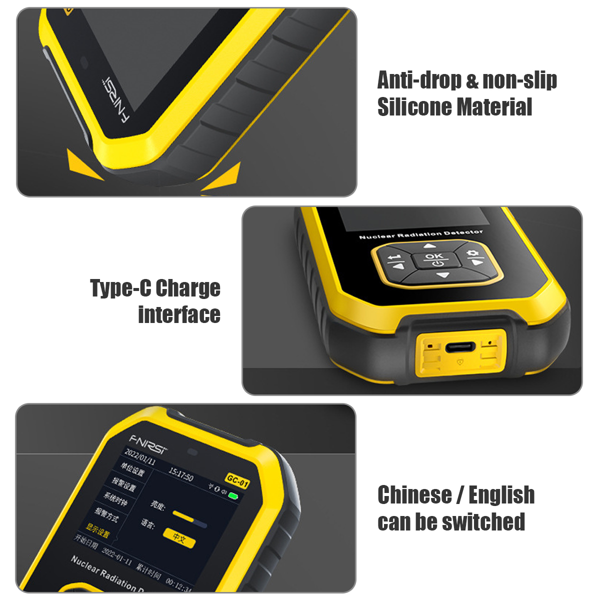 Geiger Radiation Counter Radiation Detector Nuclear Detector Dosimeter ...