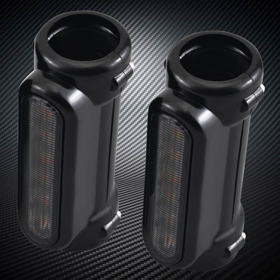 1.25" Black Turn Signal Highway Crash Bar Lights for Harley Victory ...