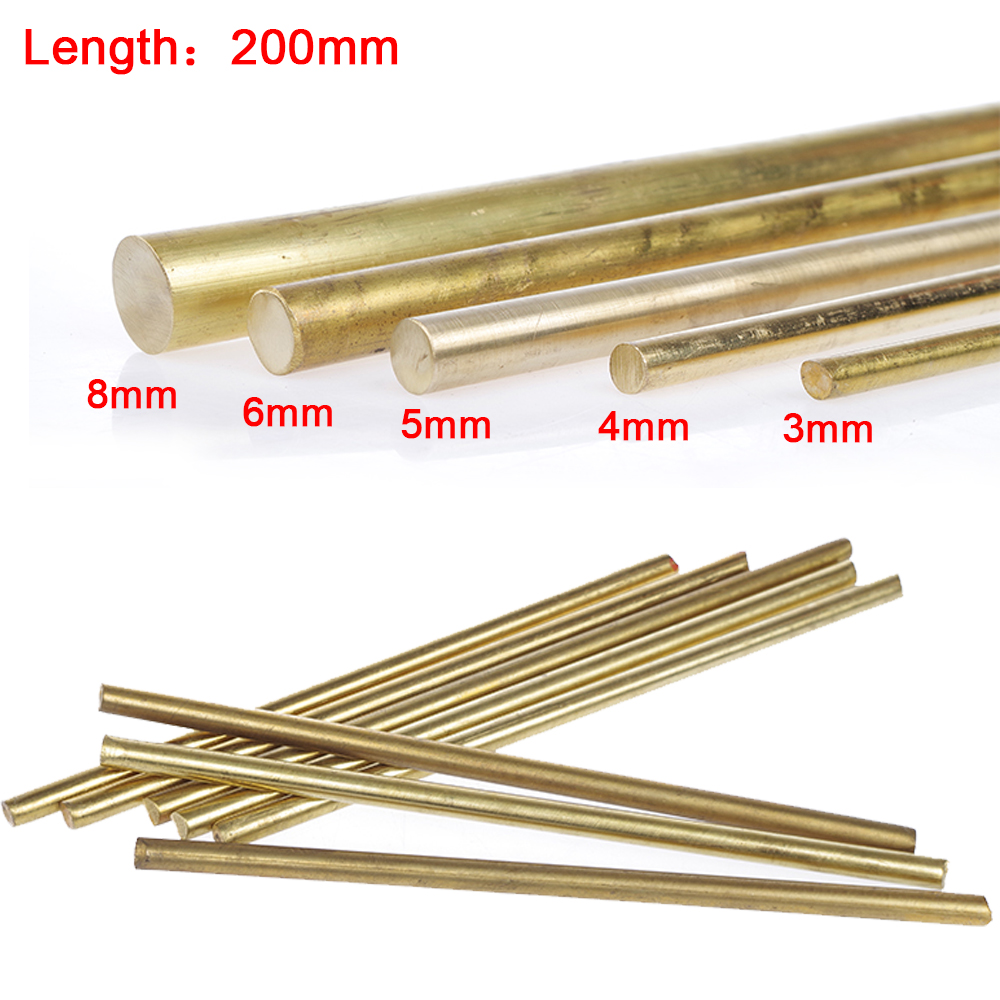Brass Rod Bar Handles Knife Rivet Pins Pin Stick DIY Supplies Making 3 ...