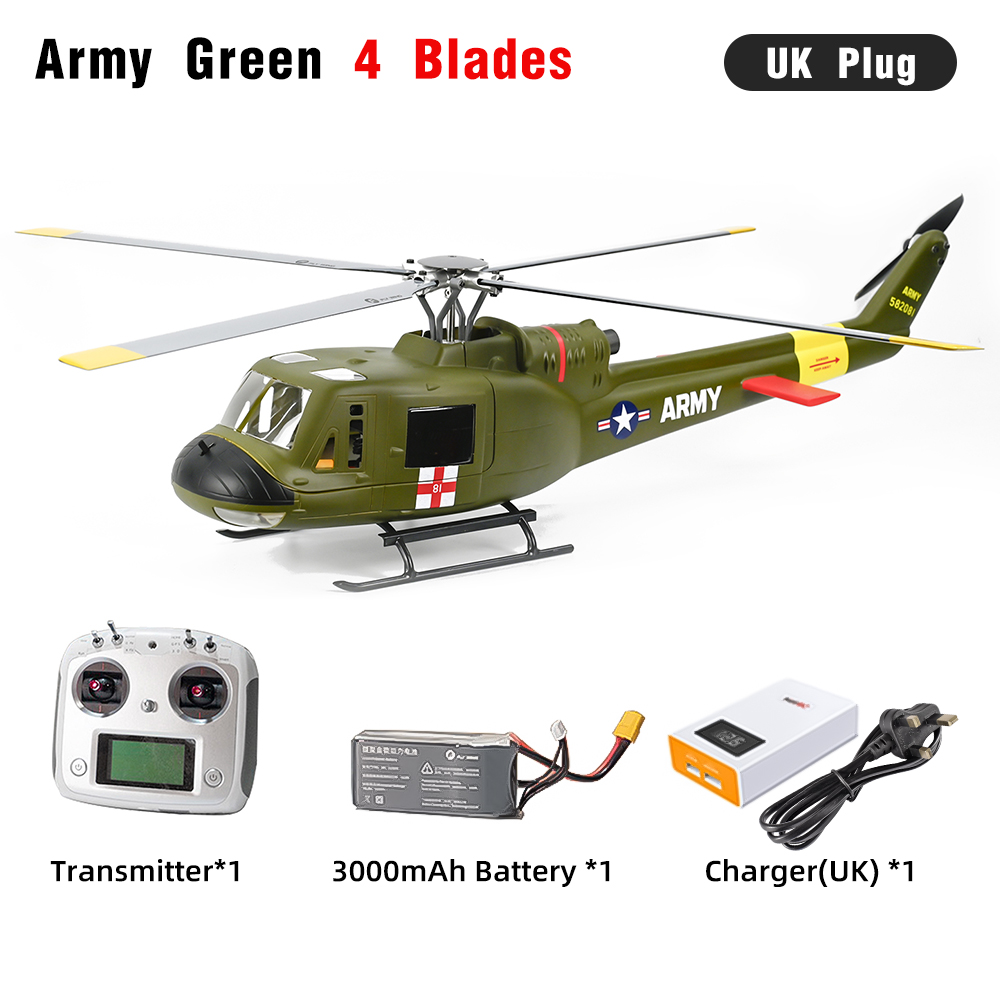 Flywing Bell 206 FLYWING UH1 V4 Upgrade Version RC Helicopter H1 Flight ...