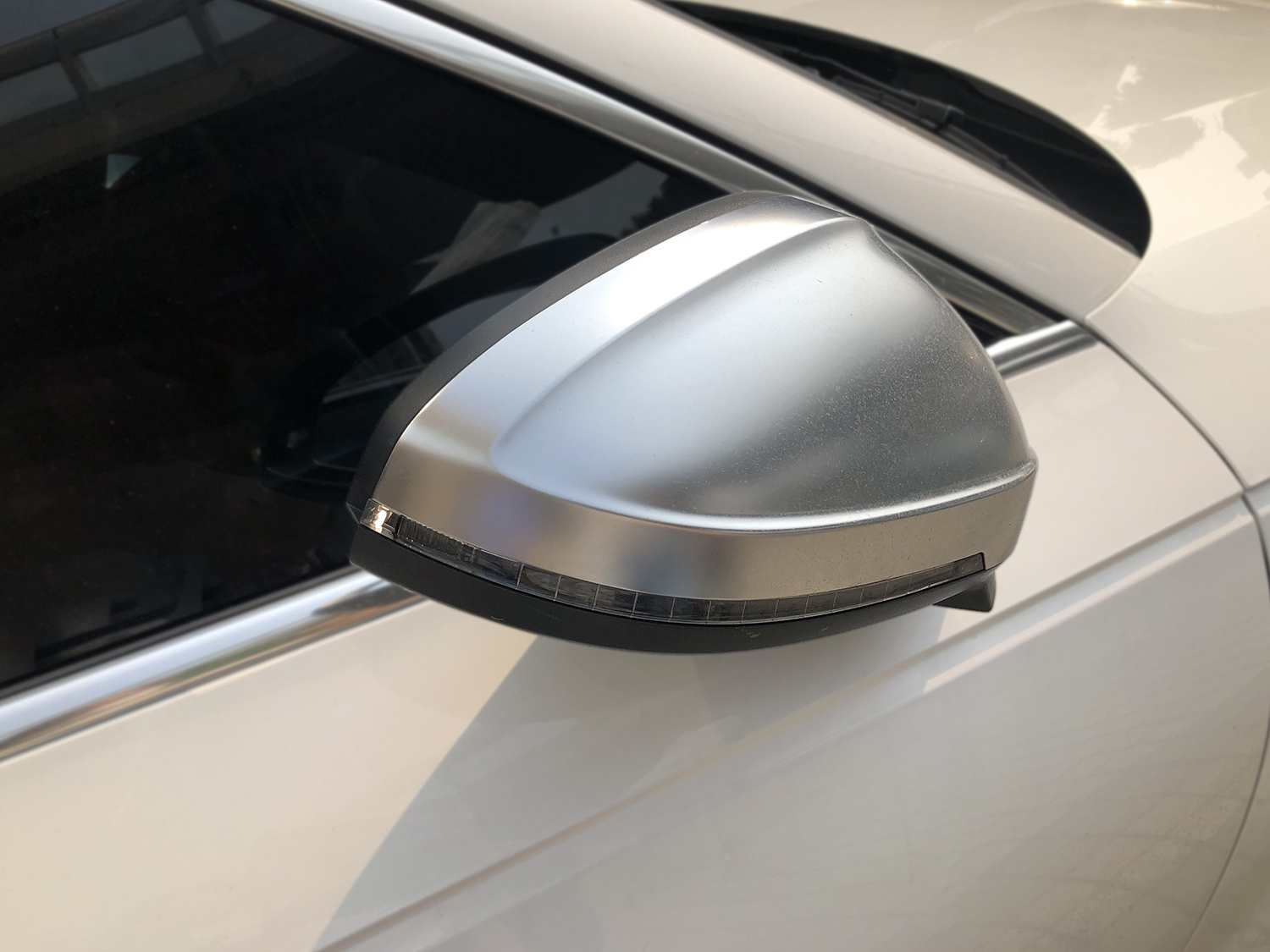 Matt Chrome Mirror Cover Caps for 16-2021 Audi A4 B9 S4 A5 S5 With Lane ...