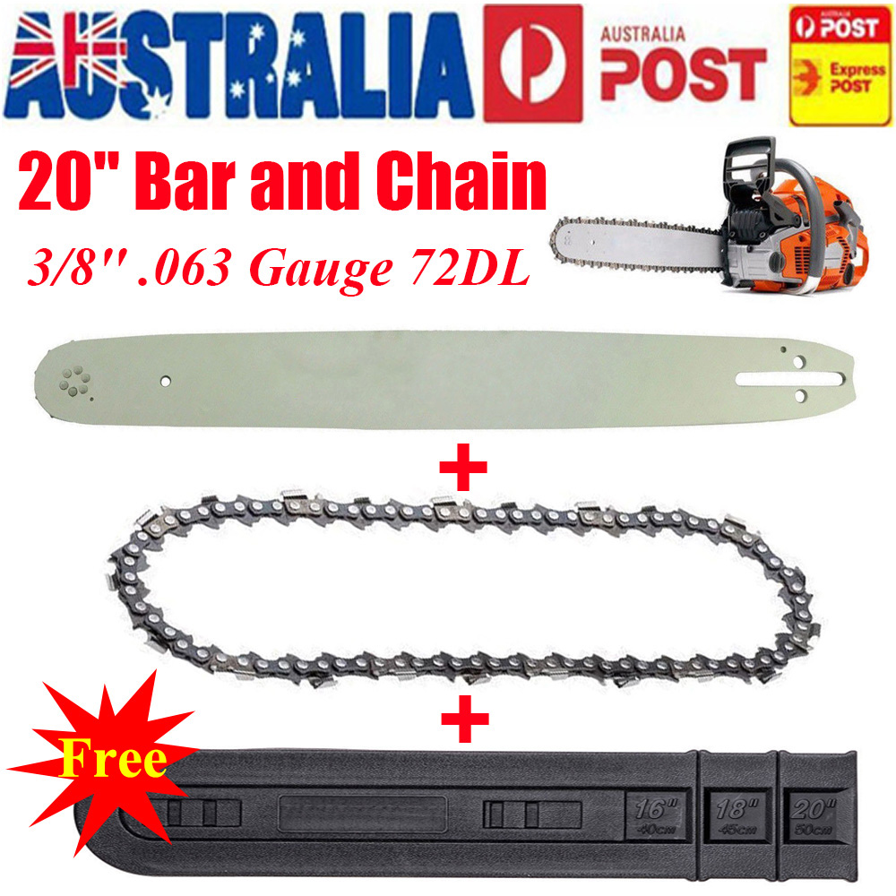 20" Bar and Chain 3/8'' .063" 72DL For Stihl Chainsaw 029 038 039 MS290 ...