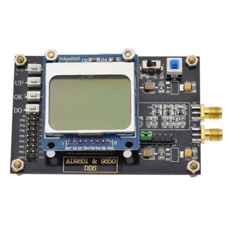 AD9851 Module PBC Board DDS Function Signal Generator Sine Wave Display ...