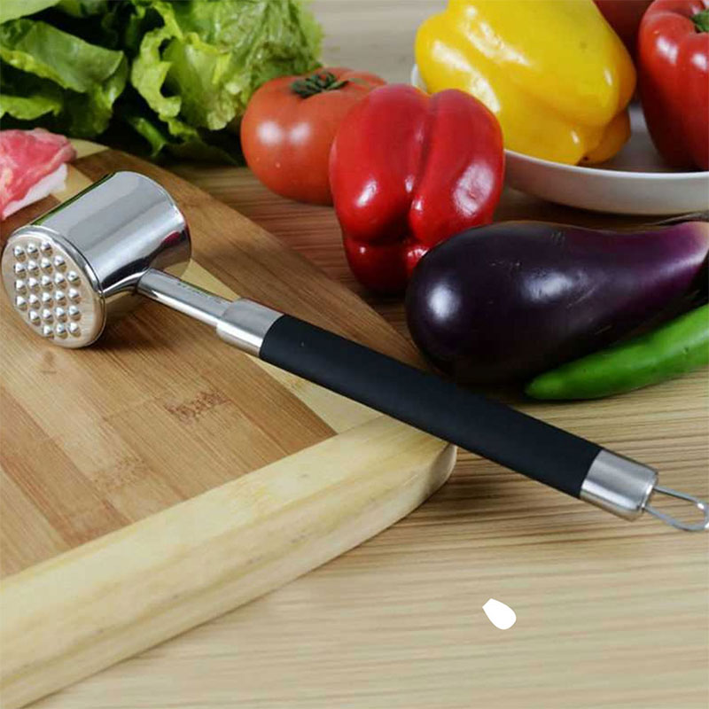 Cooking Tool Hammer Stainless Steel Tenderizer Meat Mallet Double Side
